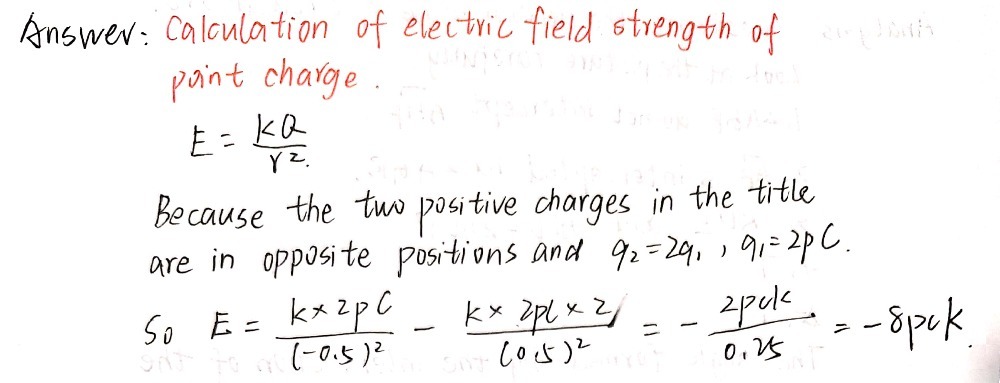 Solved: Two positive charges are located on the x-axis. The second ...