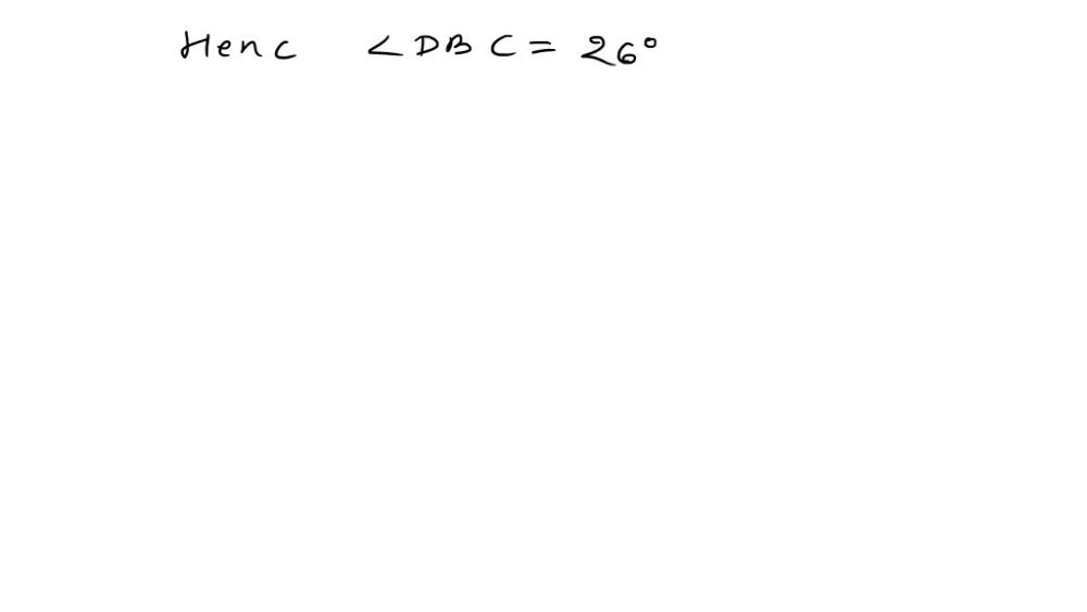 Solved: ABCD is a rectangle. If ∠ ACD=64° , find ∠ DBC. [Math]