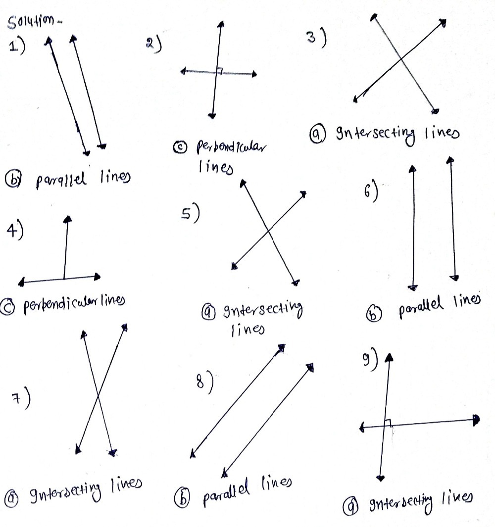 Solved: Sheet 1 Identify each pair of lines as parallel, perpendicular ...