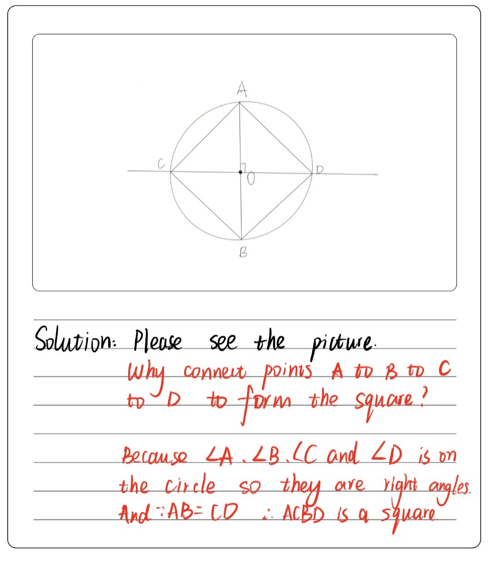 Solved: Constructing Squares 1. Using your compass, draw a circle and ...