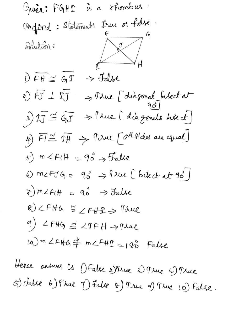 Solved: ACTIVITY 4 State whether the statement is TRUE or FALSE. Given ...