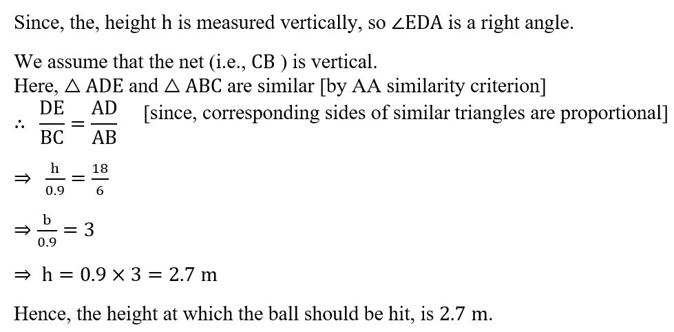 Solved: The value of the height 'h' in the adjoining figure, at which ...