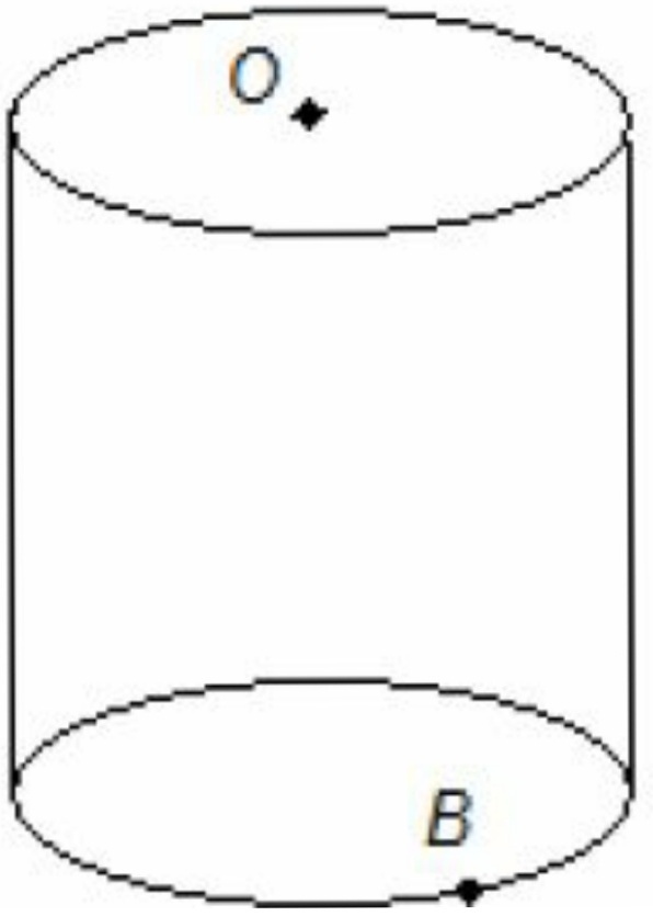 Solved: The figure above shows a right circular cylinder with diameter (6) and height (9). If ...