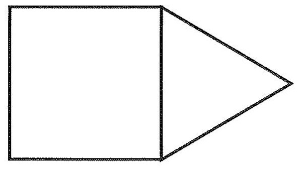 Solved: The figure above shows a square and an equilateral triangle. If ...