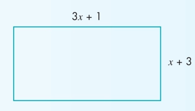 Solved: The rectangle shown has a perimeter of (40) cm. Find the value ...