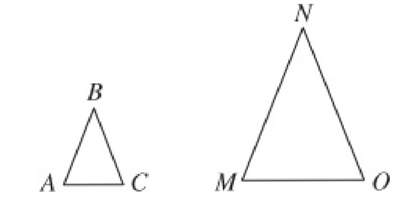 Solved: Isosceles triangle (ABC) is similar to triangle (MNO). If (AC ... Solved: Isosceles triangle (ABC) is similar to triangle (MNO). If (AC ...