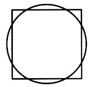 Solved: What is the maximum number of points of intersection between a circle and a square that ...