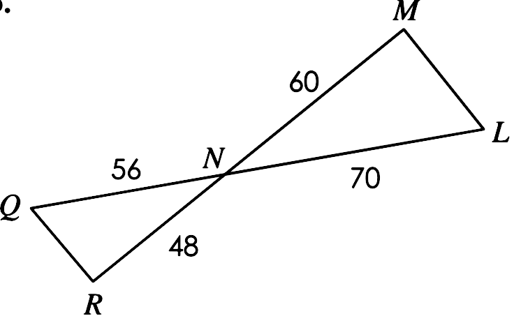 Solved: Determine whether the triangles are similar by AA∼, SSS∼, SAS∼ ... Solved: Determine whether the triangles are similar by AA∼, SSS∼, SAS∼ ...