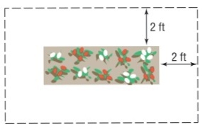 Solved: A gardener has (46) feet of fencing to be used to enclose a ...