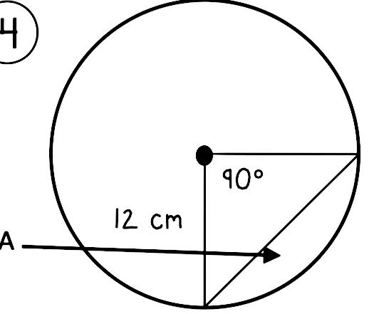 Solved: Use the formula for finding the area of a segment of a circle to solve the given ...
