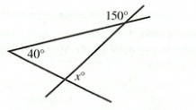 Solved: Three line segments intersect as shown in the figure below, forming angles with measures ...