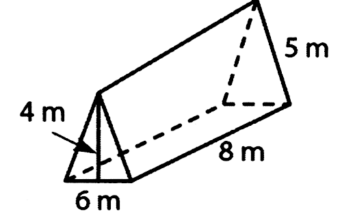 Solved: Solve. What is the surface area of this isosceles triangular ...