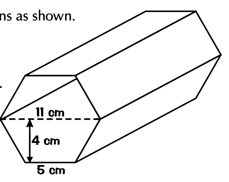 Solved: A pipe has a hexagonal cross-section with dimensions as shown ...