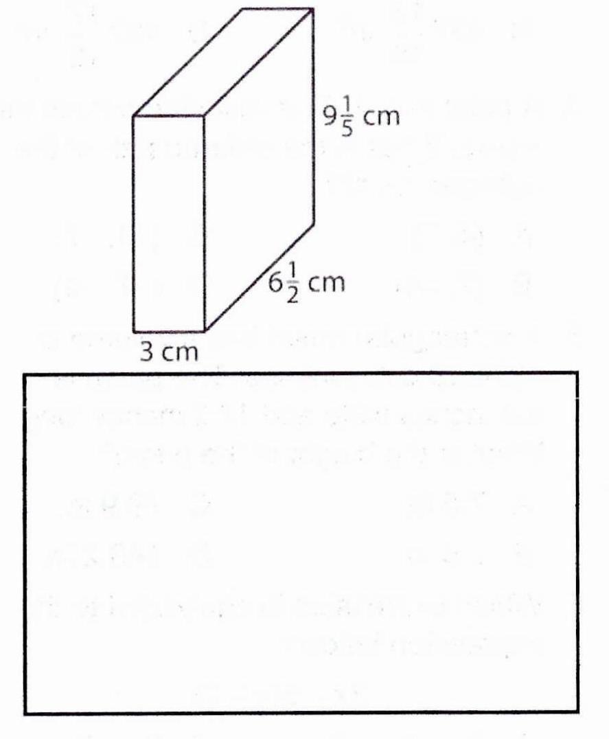 Solved: Draw a net for the rectangular prism below and label the dimensions. Find the volume and ...