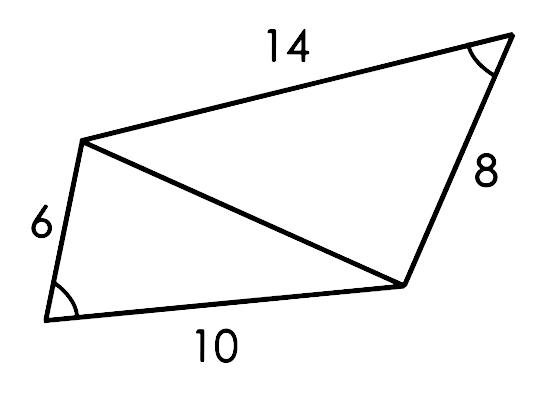 Solved: Determine if the triangles are similar. If they are, indicate whether they are similar ...