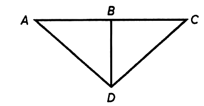 Solved: In the figure, (overline BD⊥ overline AC). Which additional piece of information is ...