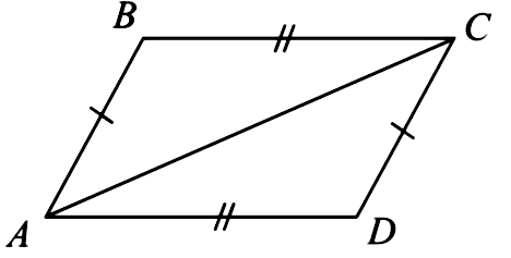 Solved: (ABCD) is a parallelogram. Prove that triangles (ABC) and (ADC ...
