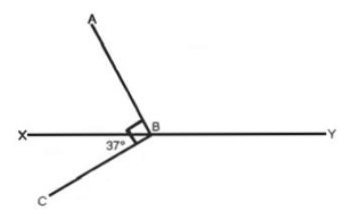 Solved: In the diagram below, AB is perpendicular to BC. If angle XBY ...