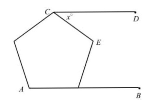 Solved: In the figure of a regular pentagon above, (overlineCD) is ...