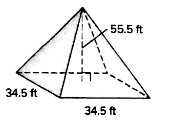 Solved: At the top of the Washington Monument is a square pyramid ...