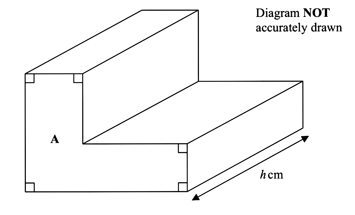 Solved: The diagram shows shape (A). Here is a prism with shape (A) as ...
