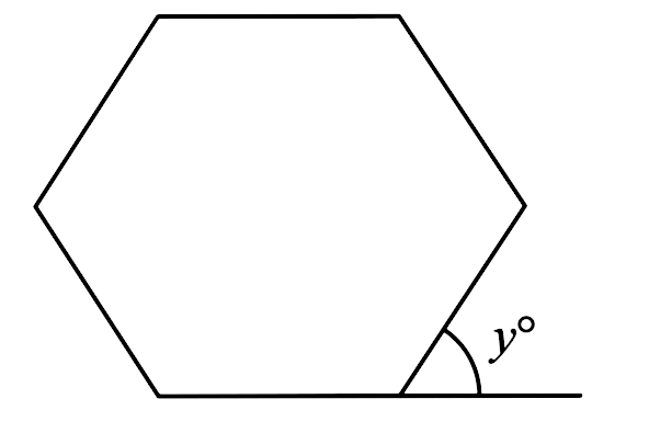 Solved: The diagram shows a regular (6)-sided polygon. Work out the ...