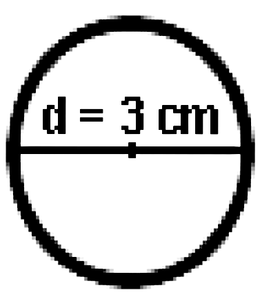 Solved: The diameter of a circle is (3) centimeters. What is the ...
