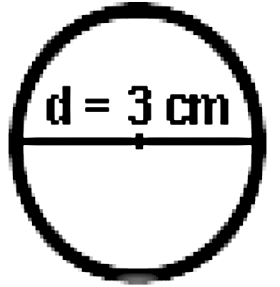 Solved: The diameter of a circle is (3) centimeters. What is the ...
