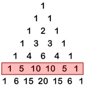 Find the binomial coefficient of 5C4 using Pascal - Gauthmath