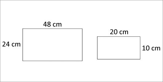 Solved: If the rectangles in the given figure are similar, what is the ...