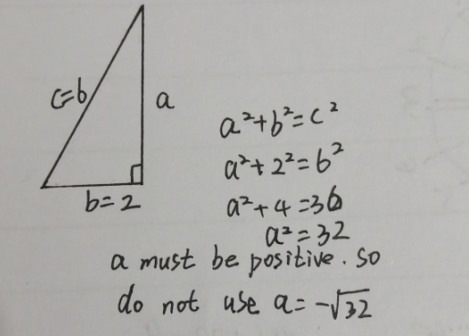 Solved: The sum of the squares of the lengths of the legs of a right ...
