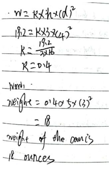 Solved: The weight of a can of soup varies jointly with the height and ...