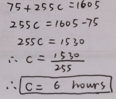 Solved: A home repair crew charges seventy-five dollars per-day plus ...