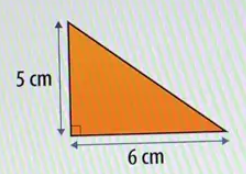 Solved: Find the area of the triangle below. Give your answer in cm2. [geometry]