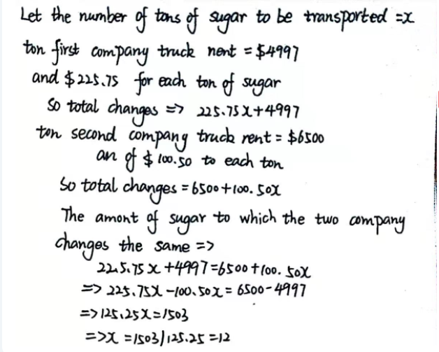 Solved: The Sugar Sweet Company will choose from two companies to ...
