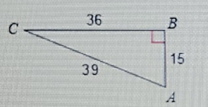 Solved: Given the right triangle shown below, what is the Cosine ratio ...