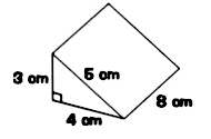 Solved: A right-angled triangular prism has the dimensions shown. Find ...