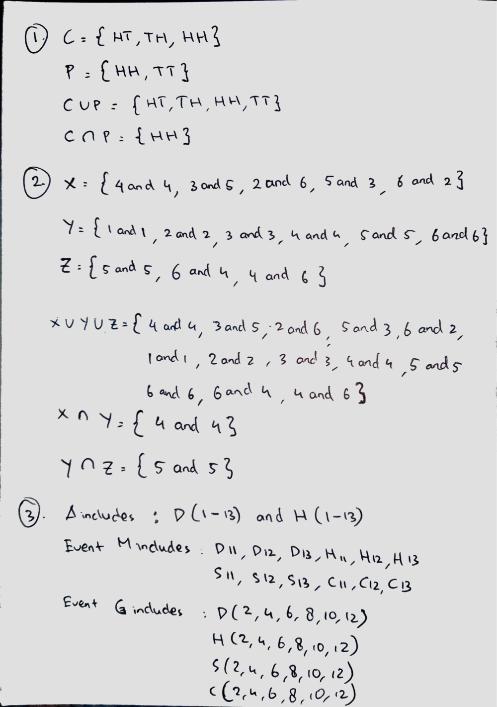 Solved: Activity 1: Union or Intersection? Identify the union and ...