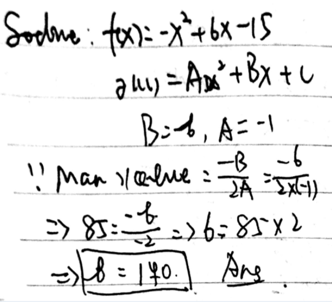 Solved: Find the values of (b) such that the function has the given maximum value. (Enter your ...
