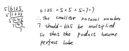 Solved: By what smallest natural number should — 6125 be multiplied so ...