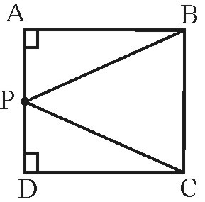 Solved: In the figure below, ( ABCD) is a square and ( P) is the mid-point of ( AD), ( BP) and ...