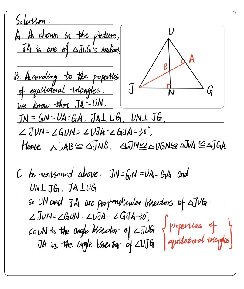 Solved: Learning Task 2: Using the same triangle, JUG an equilateral ...