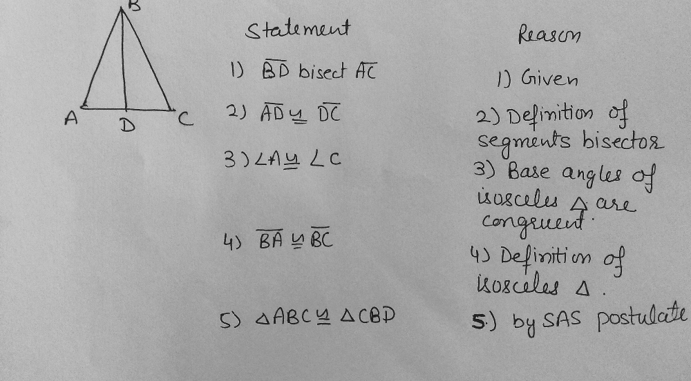 Solved: Isosceles Triangle Theorem 38. Supply the missing one to ...
