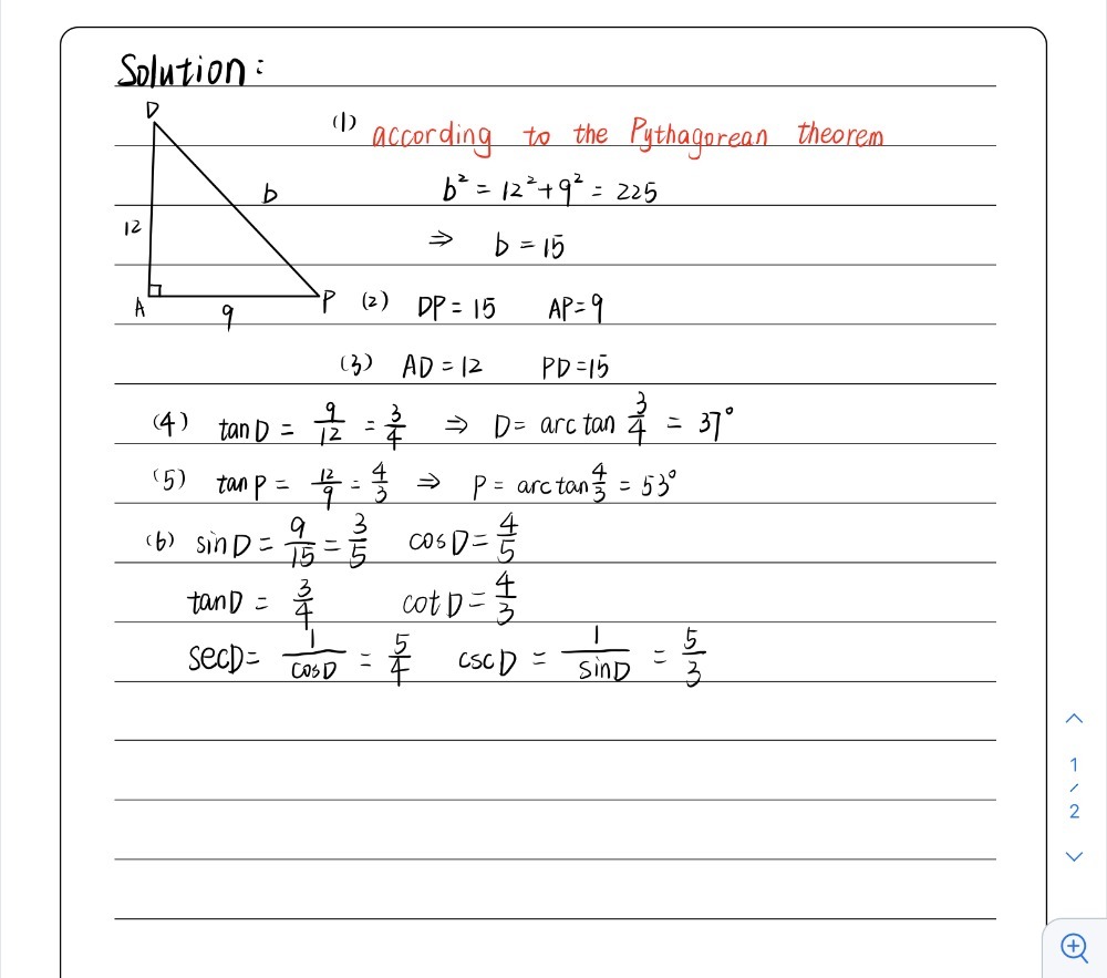 Solved: Lesson 1 The Six Trigonometric Ratios: Sine, Cosine, Tangent ...