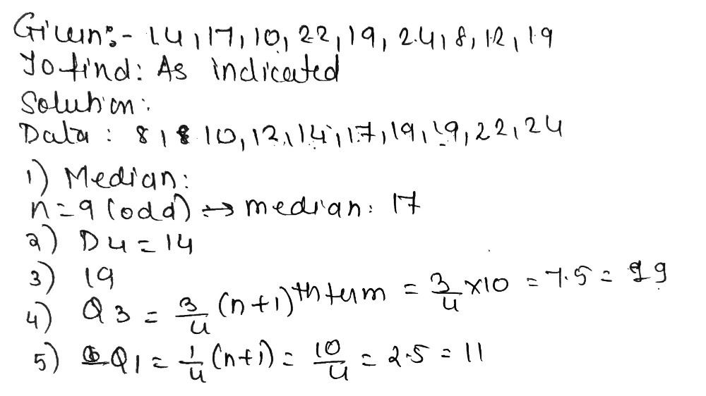 SCORES: 14, 17, 10, 22, 19, 24, 8, 12, 19 1. In th - Gauthmath