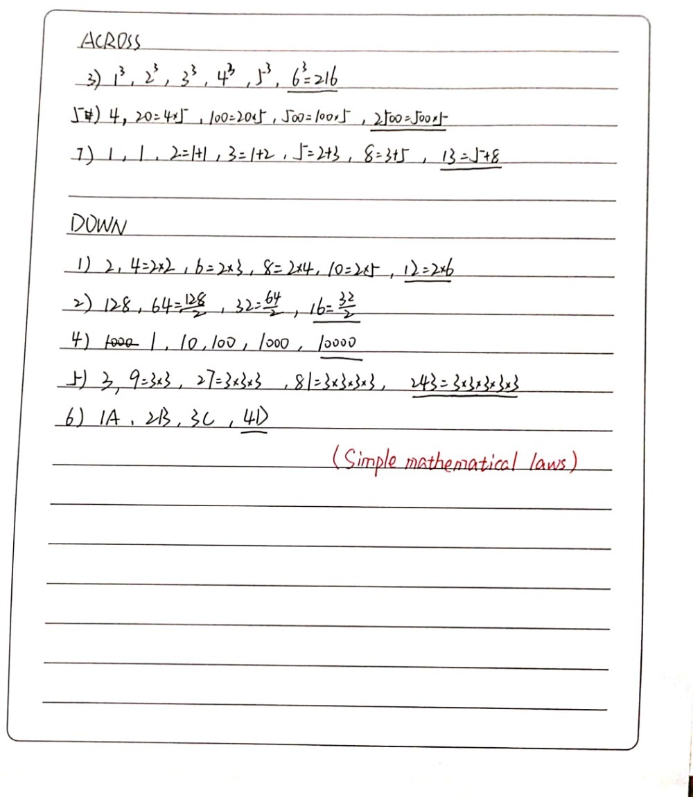 Solved: Activity 1. Complete Me! Direction: Make a conjecture about each pattern. Then use your ...