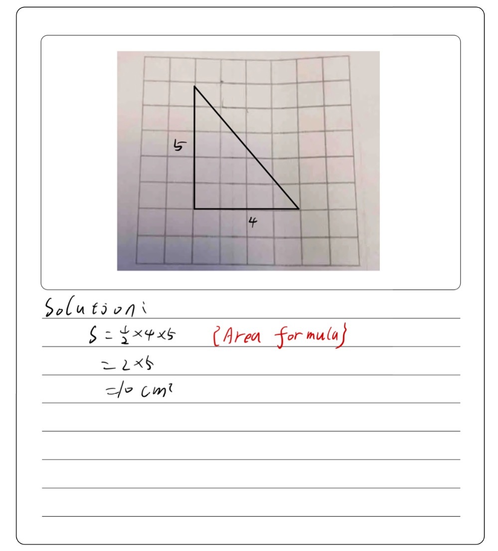 Solved: On the grid below each square represents 1cm by 1cm. Draw a ...