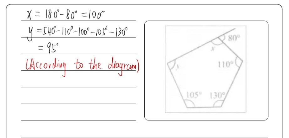 Solved: The diagram below shows an irregular pentagon. i . Calculate ...