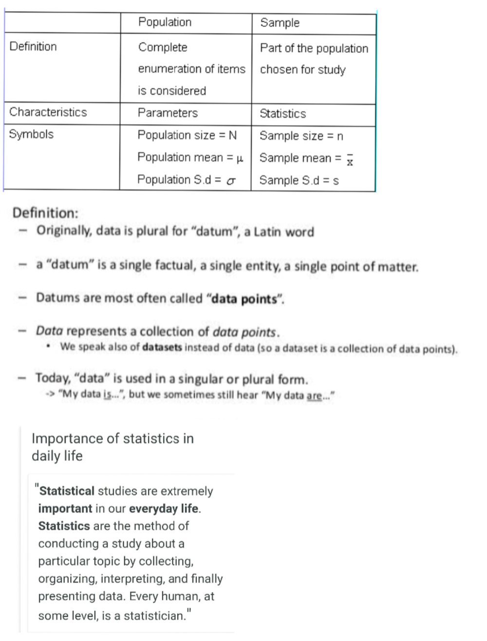 Solved: Guide Questions: 1. What is the difference between sample and ...