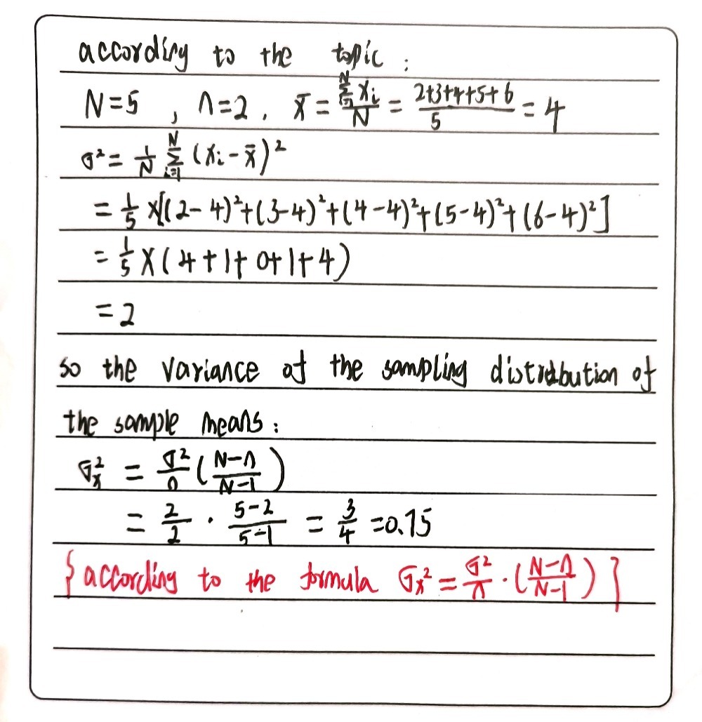15 A Population Consists Of Five Values 2 3 4 5 Gauthmath
